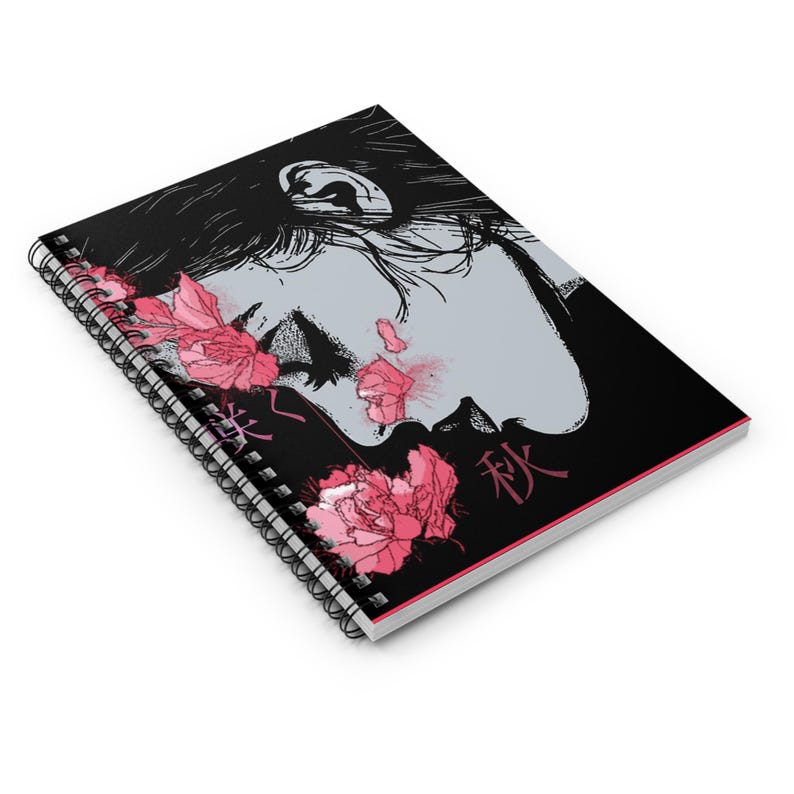 Sakura Kanji Spiral Notebook Japanese-inspired Journal for Artists and ...