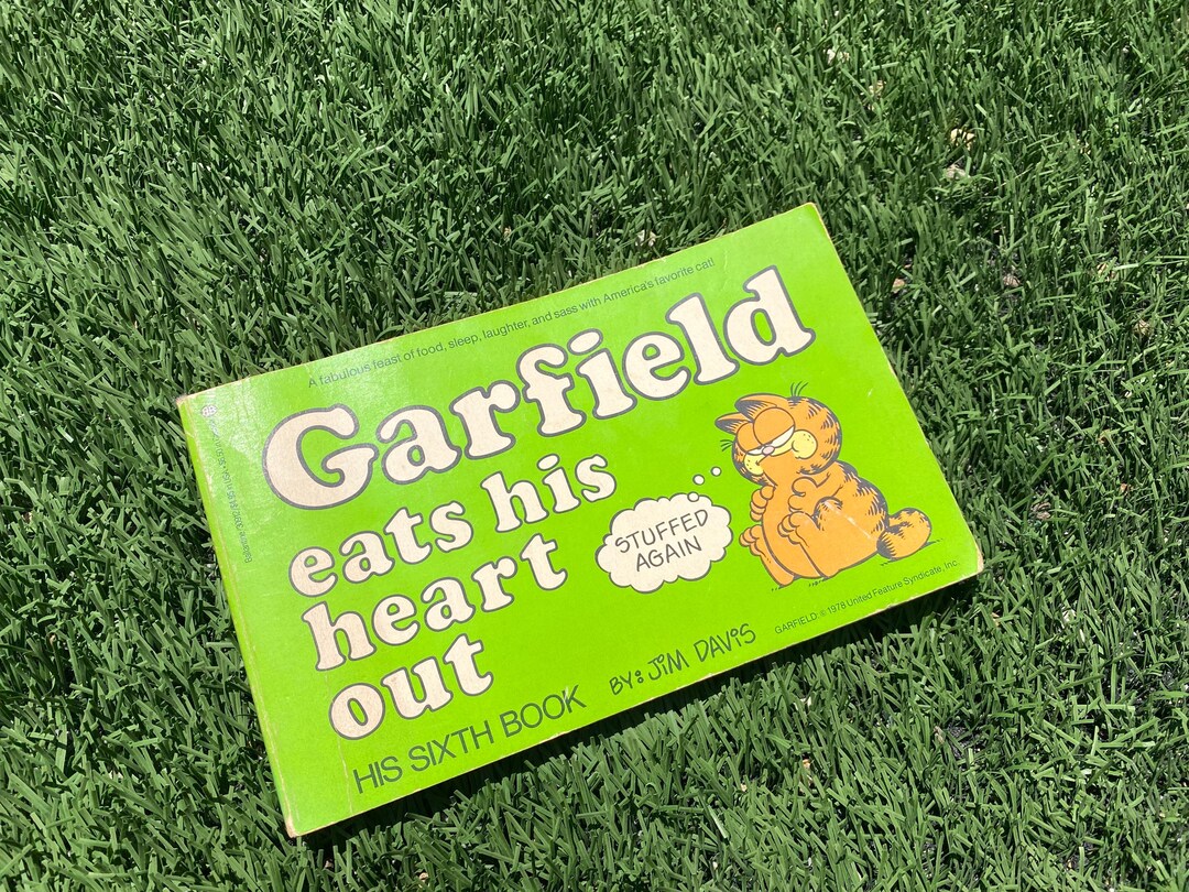 Vintage Garfield Jim Davis Eats His Heart Out Book - Etsy