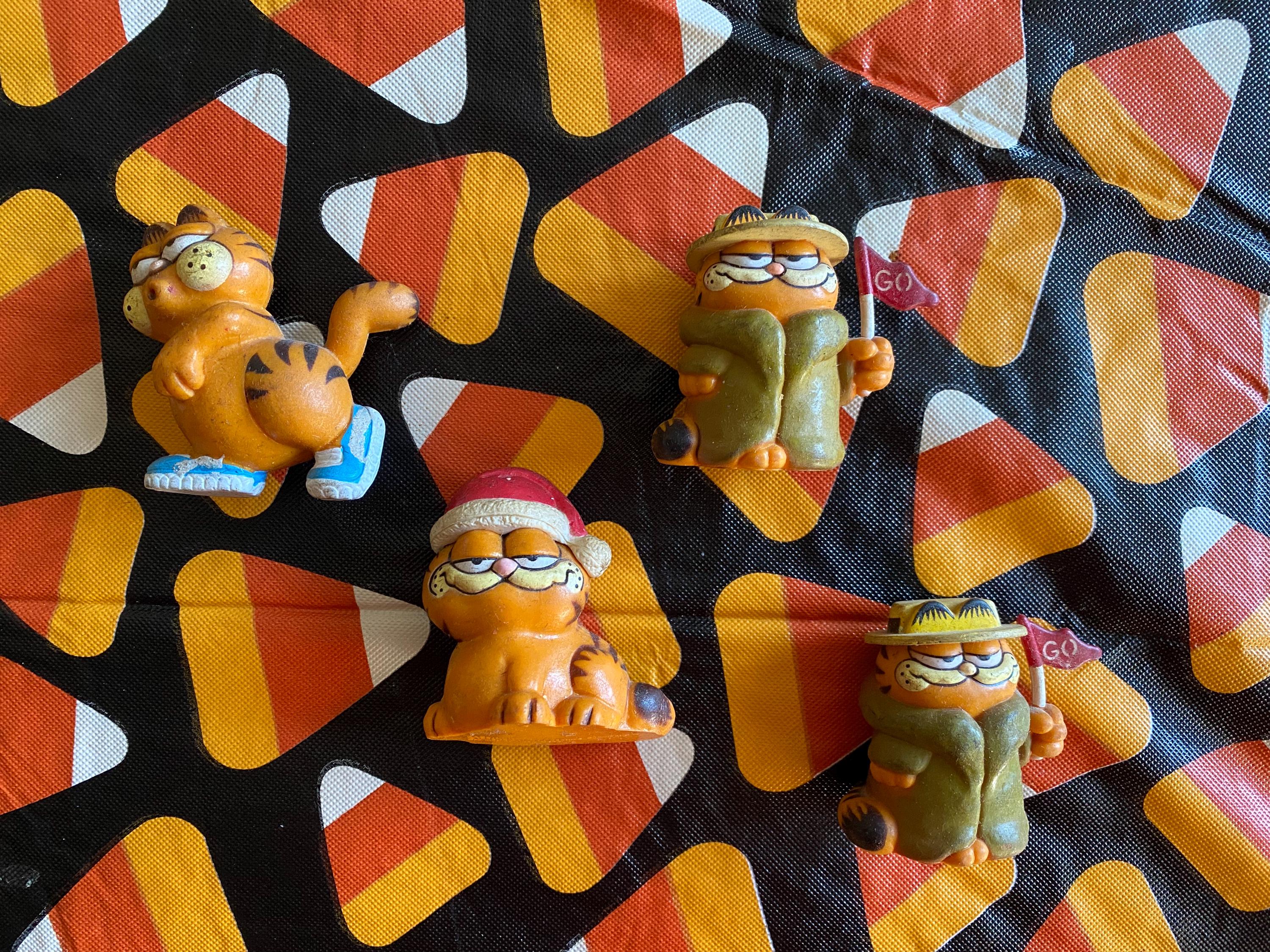 Vintage Set of 4 1980s Garfield PVC United Feature Syndicate Made in ...
