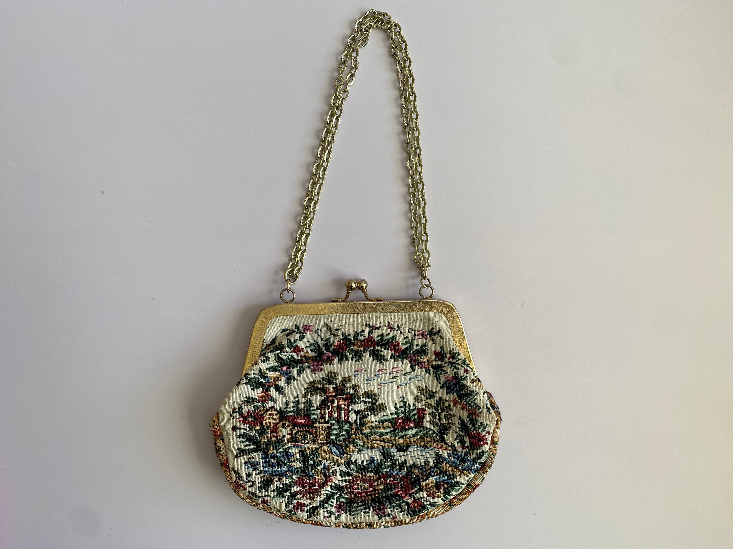 Vintage Walborg Made in Hong Kong Tapestry Bag - Etsy