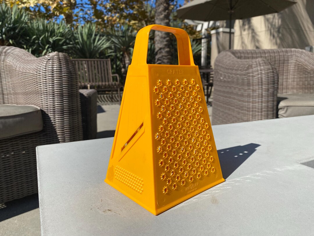 Vintage 1972 Orange Hutzler Plastic Food Grater Made in USA - Etsy