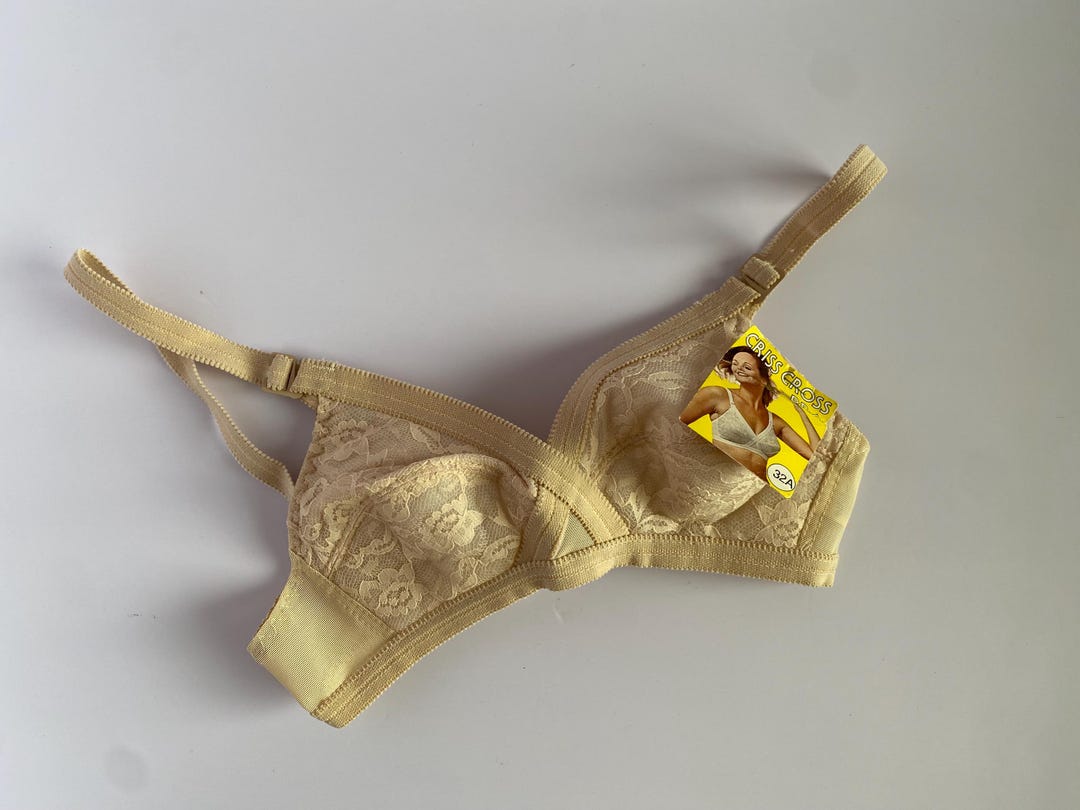Vintage NOS Union Made Splentex Made in USA Criss Cross Lace Bra 32A - Etsy