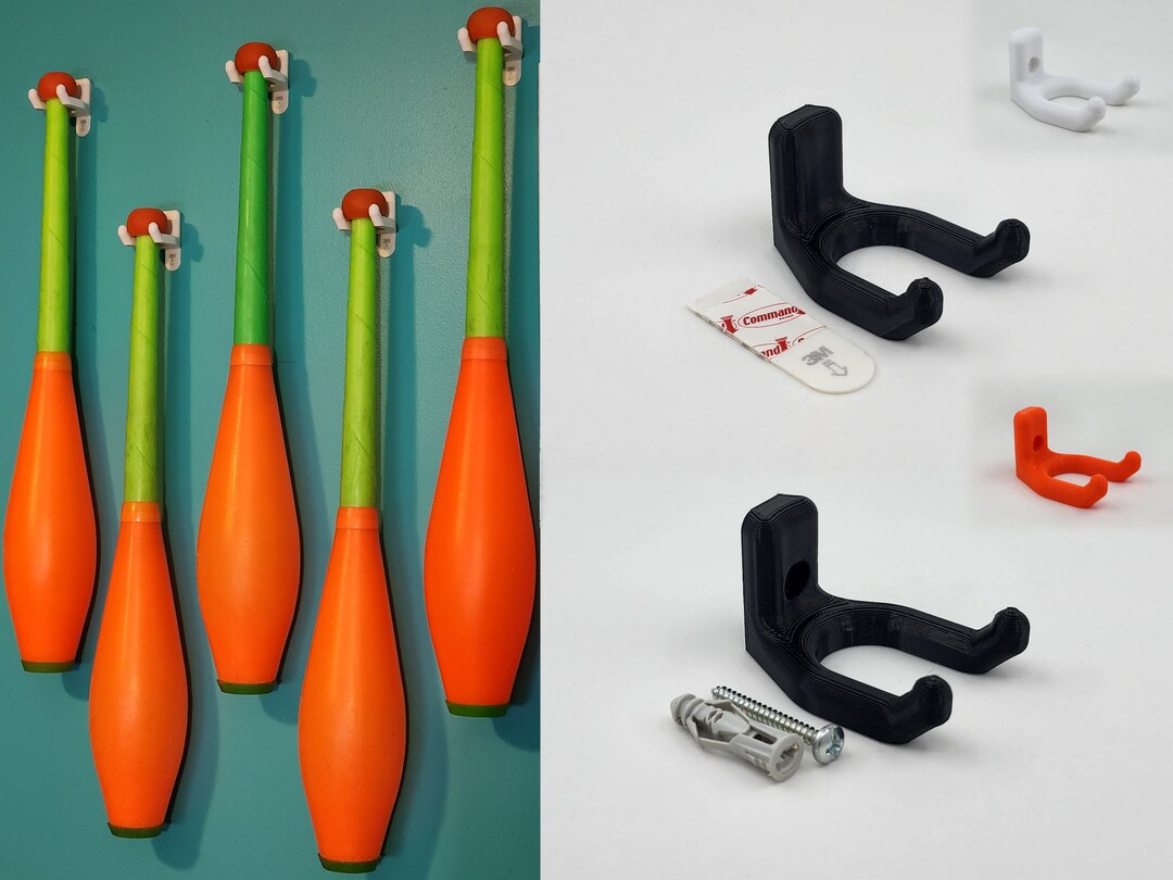 Prop Perch Plus: Multi-purpose Juggling Club & Prop Wall Mount - Etsy