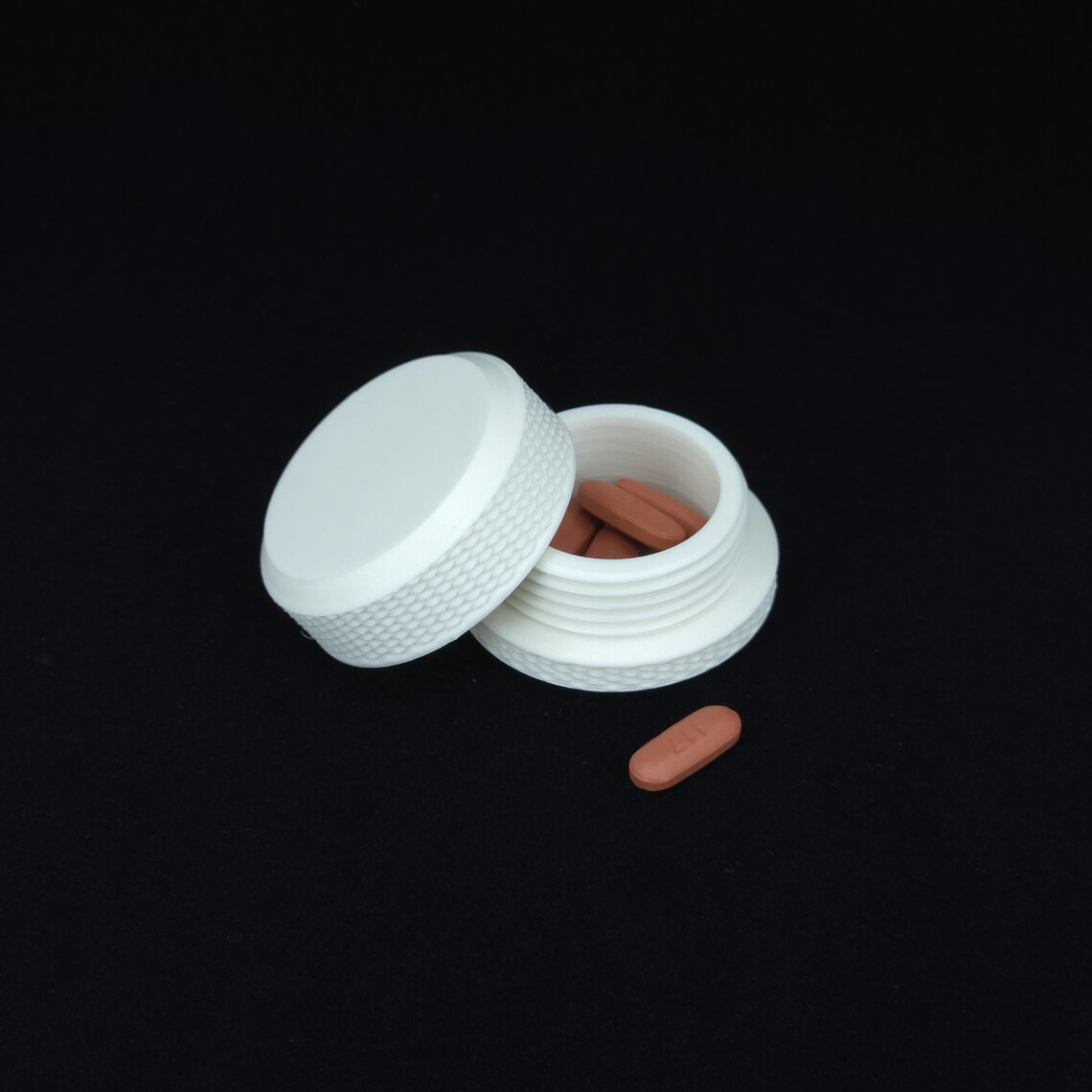3D Printed Slim Medium Pill Container - Holds Various Pills and Items ...