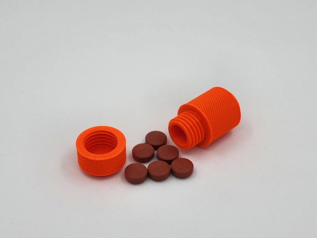 3D Printed Compact Pill Container Holds 6 Ibuprofen or Various Pills - Etsy