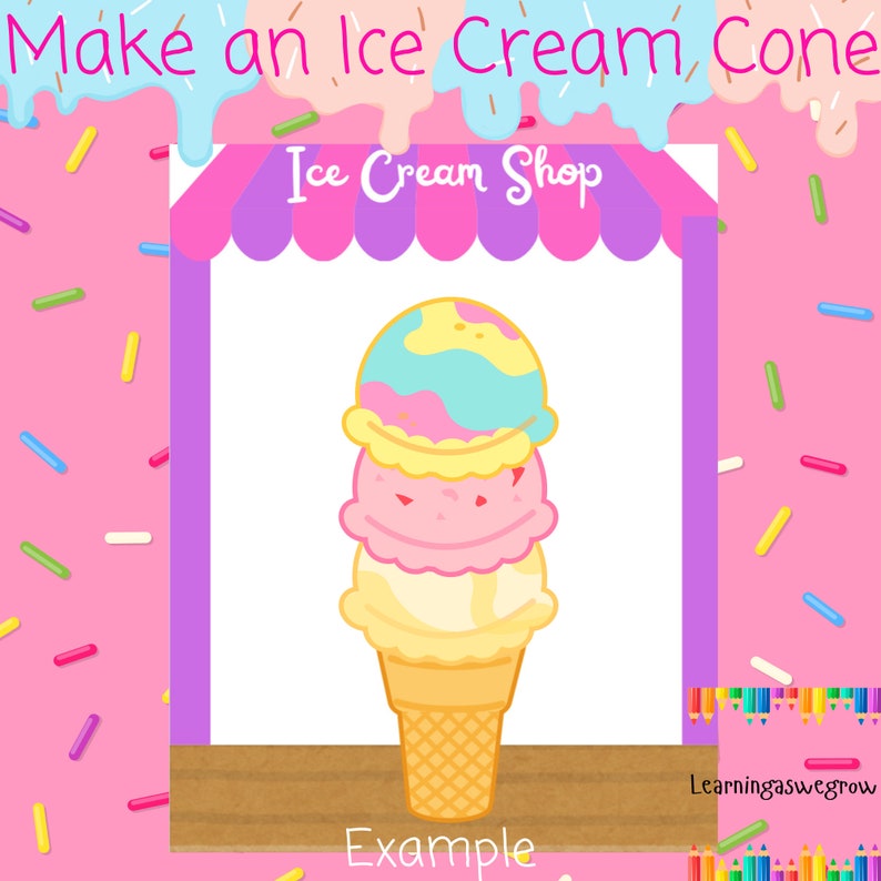 Ice Cream Shop Pretend Play Printable, Toddler Learning Binder (PDF) - Etsy