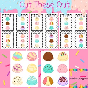Ice Cream Shop Pretend Play Printable, Toddler Learning Binder (PDF) - Etsy