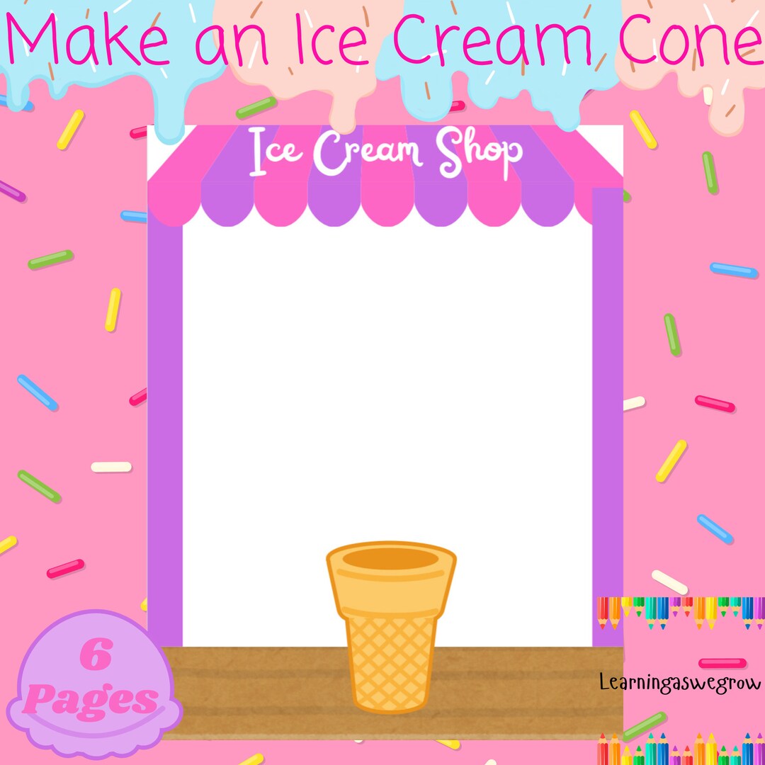 Ice Cream Shop Pretend Play Printable, Toddler Learning Binder (PDF) - Etsy