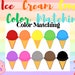 Ice Cream Cone Color Matching Activity, Toddler Busy Book, Learning ...