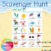 Camping Scavenger Hunt, Family Camp Game, Camping Activity for Kids ...