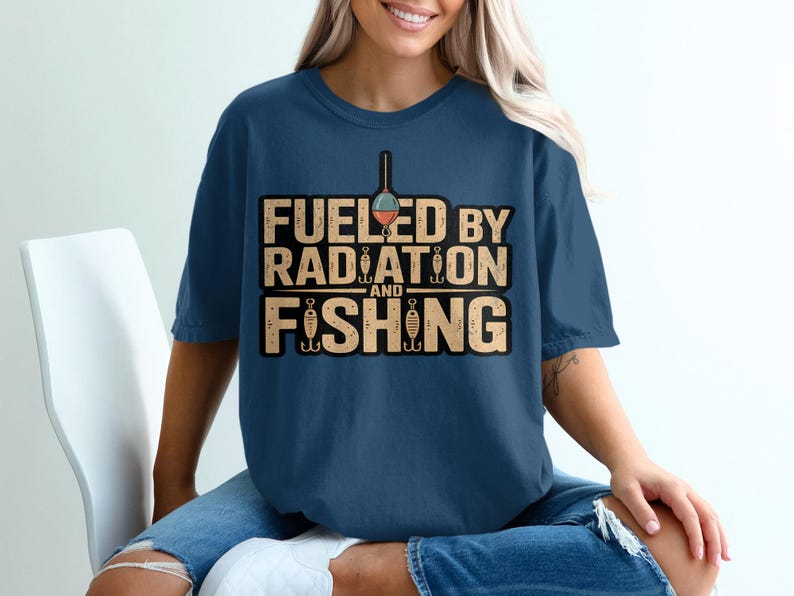 Fueled by Radiation and Fishing T-shirt, Funny Chemo Shirt, Cancer ...