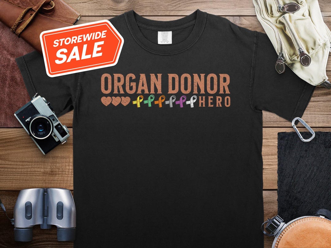 Organ Donor Hero T-shirt, Awareness Ribbon Shirt, Organ Donation ...