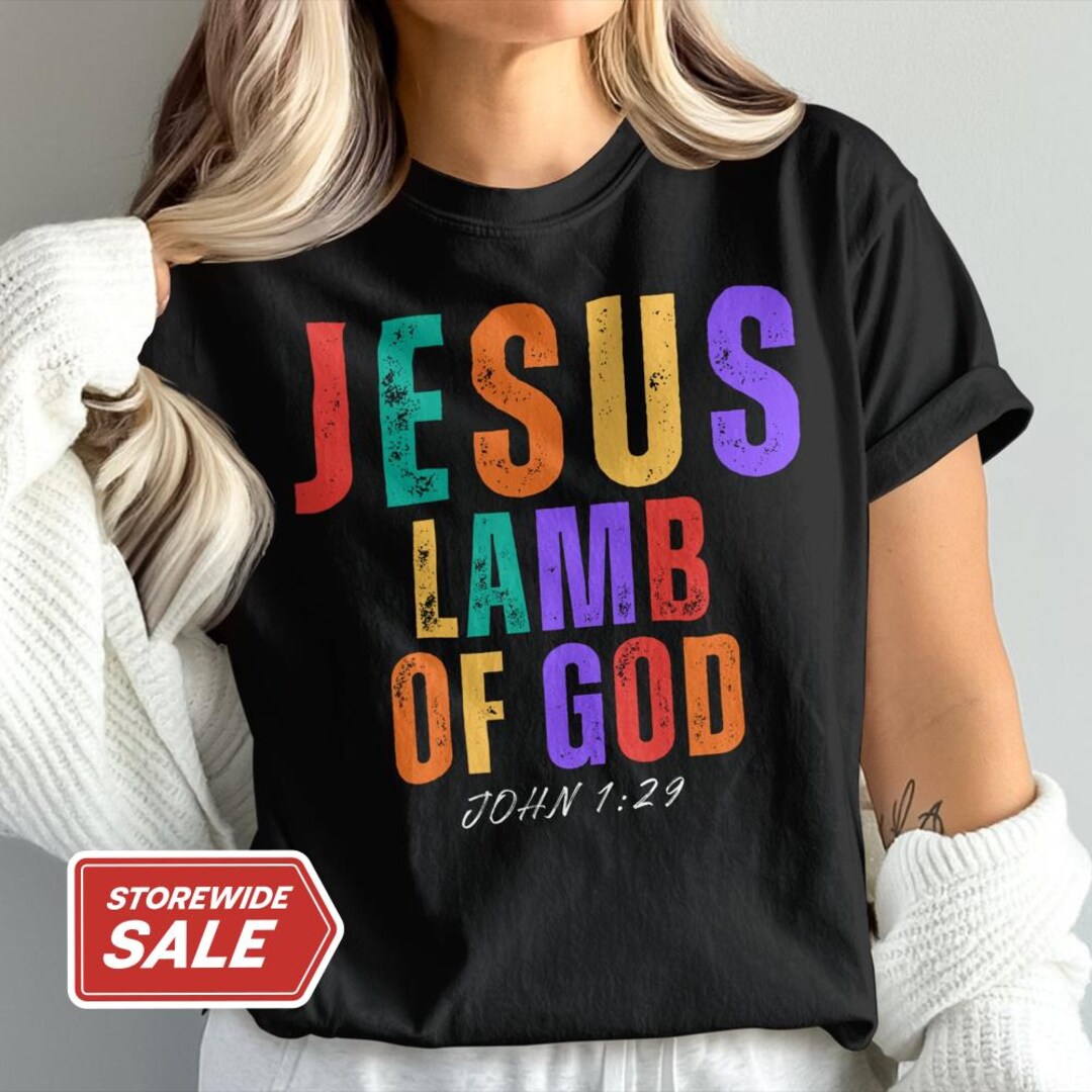 Jesus Lamb of God Shirt, Christian Tee, Faith Shirt, Easter Church ...