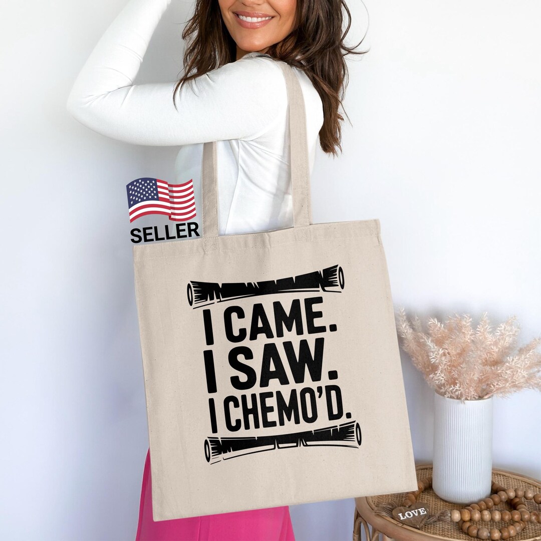 Cancer Tote Bag: Chemo Survivor, Strong, Durable, Cancer Gift - Etsy