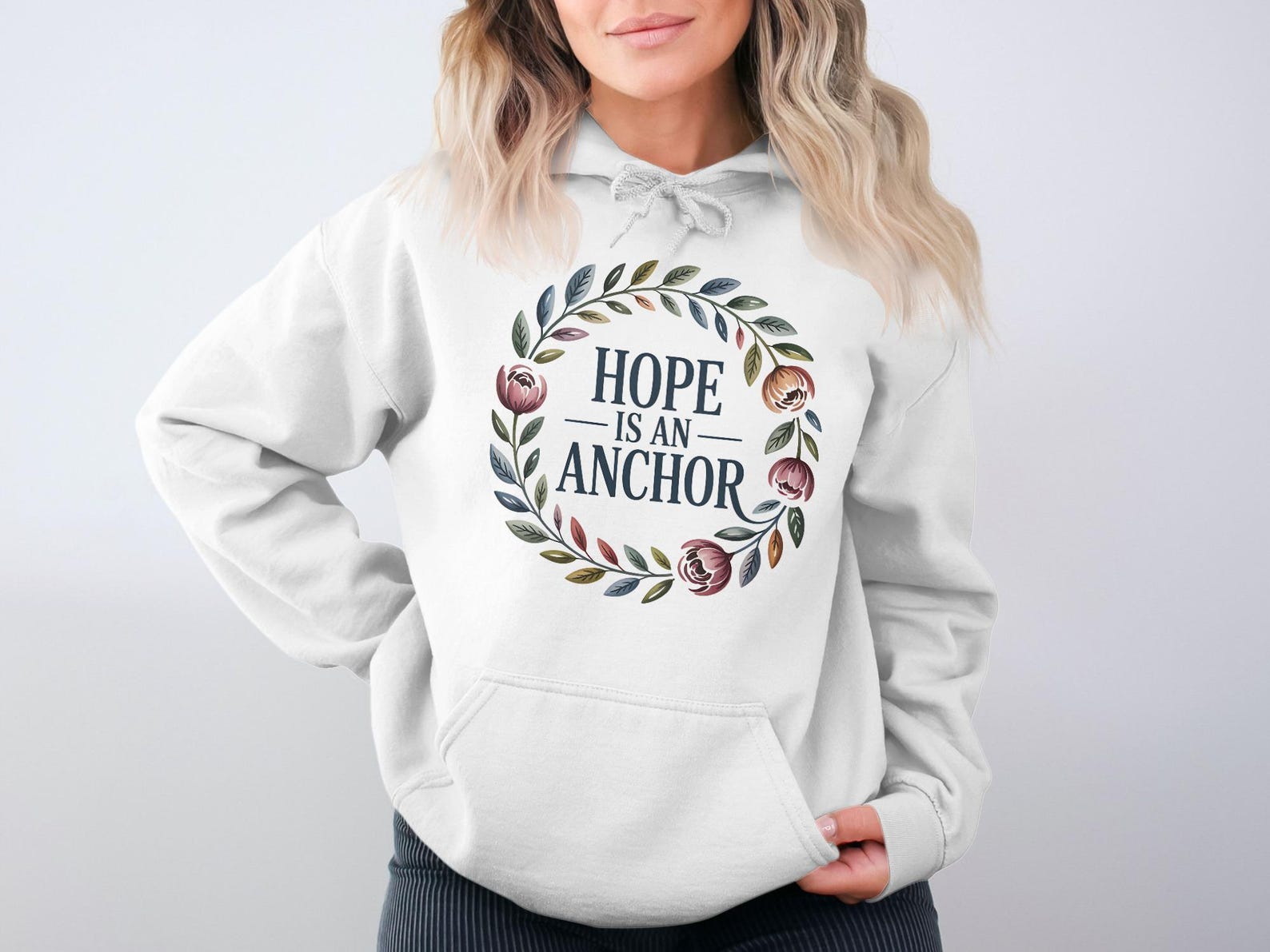 Camiseta cristiana: ropa religiosa, la esperanza es un ancla, camiseta ...