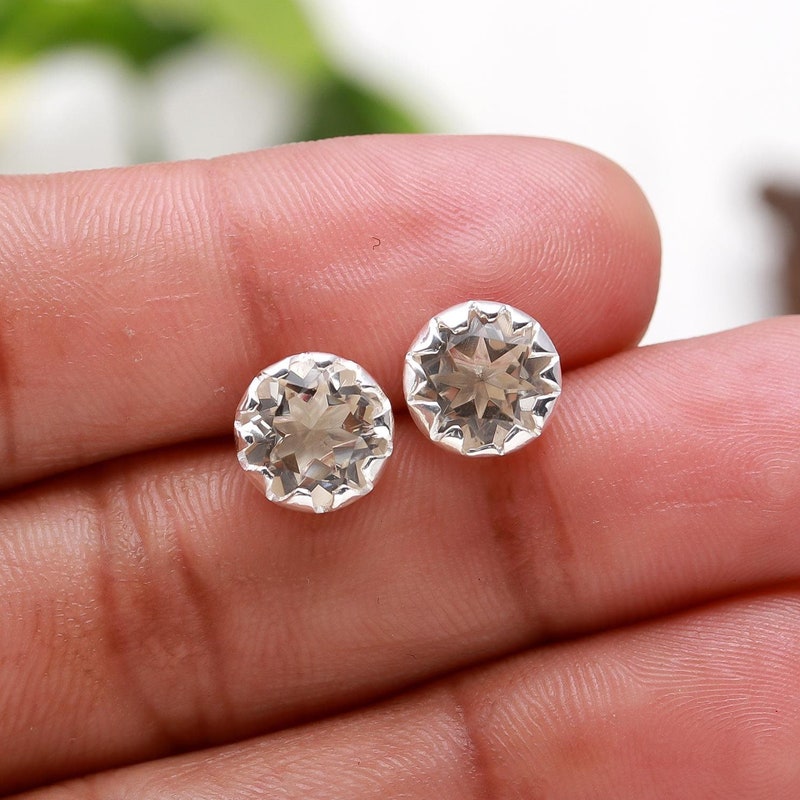 925 Crystal Earrings - Etsy