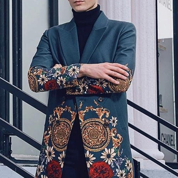 Embroidered Coat - Etsy