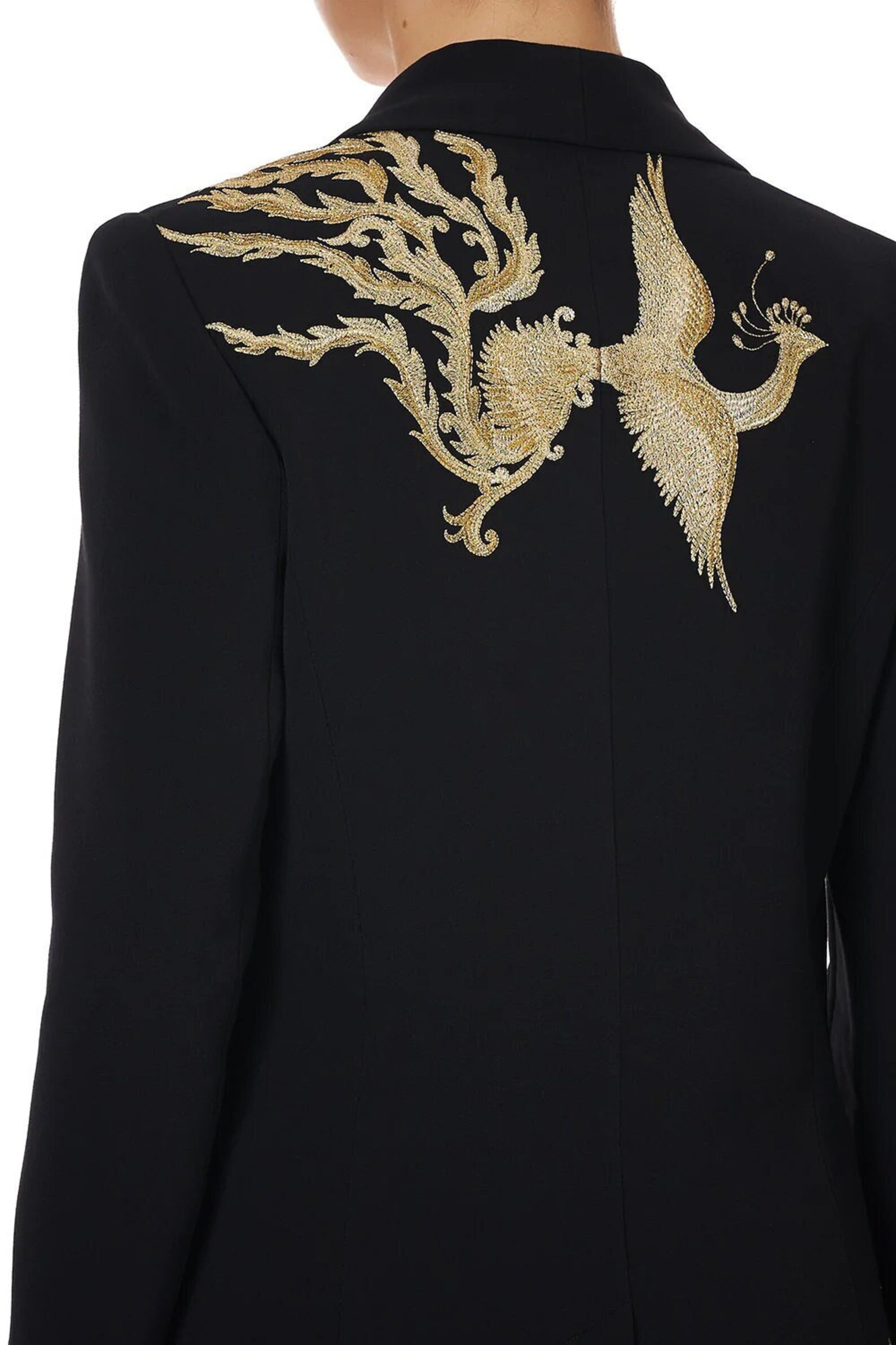 Women Black Jacket Custom Made Embroidered Blazer Premium - Etsy