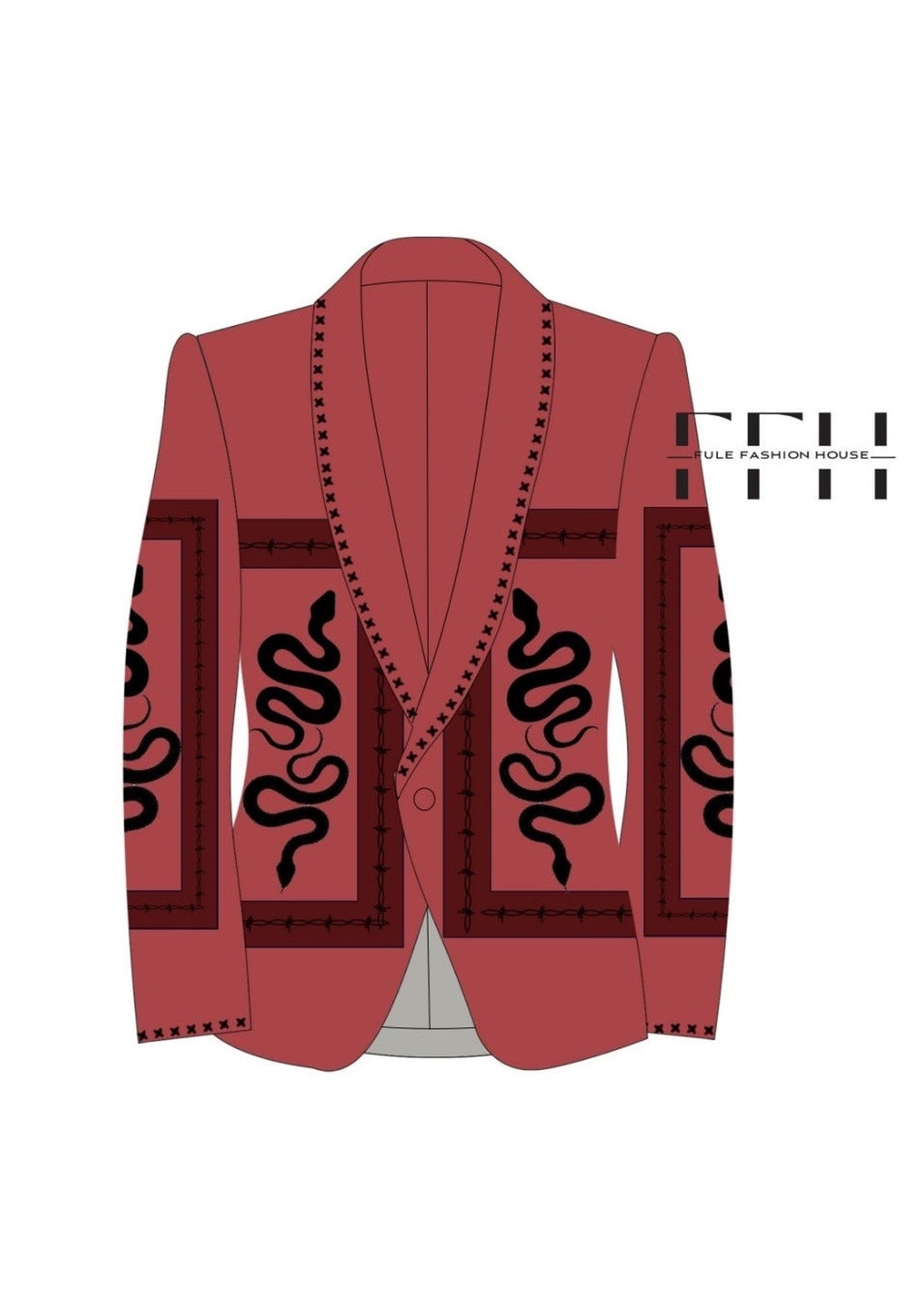 Custom Western Suit: Skeleton Embroidered Blazer, Prom Outfit - Etsy