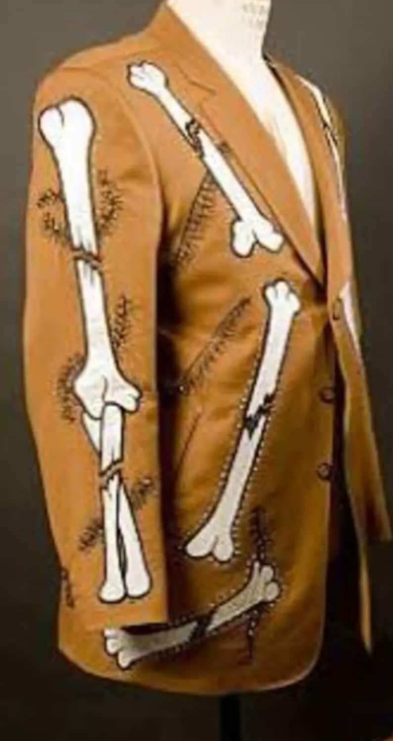 Men Western Suits Rust Cotton 3pc Prom Wedding Cocktail Attire Country ...