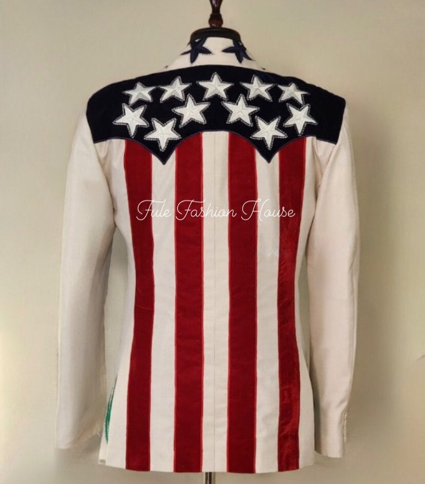 Men Custom Made 2pc Ivory Country Western Suit Embroidered - Etsy