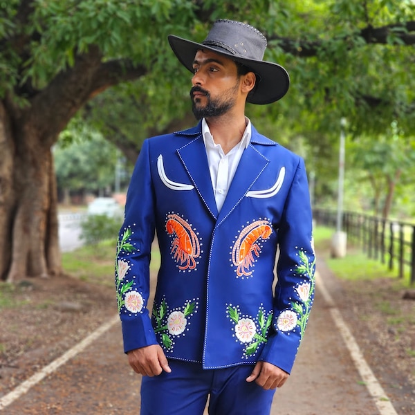 Rhinestone Cowboy Suit Men - Etsy