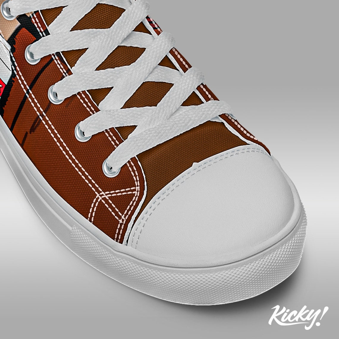 Homer the Smithers, High Top Canvas Shoes, Hand Made, Trendy Footwear ...