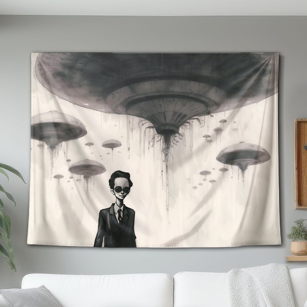Ufo Tapestry - Etsy
