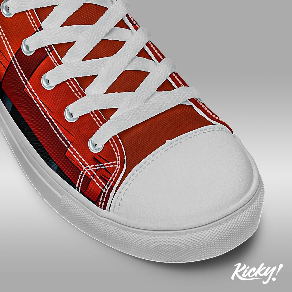 Ralph Wigum I'm in Danger, High Top Canvas Shoes, Hand Made, Trendy ...