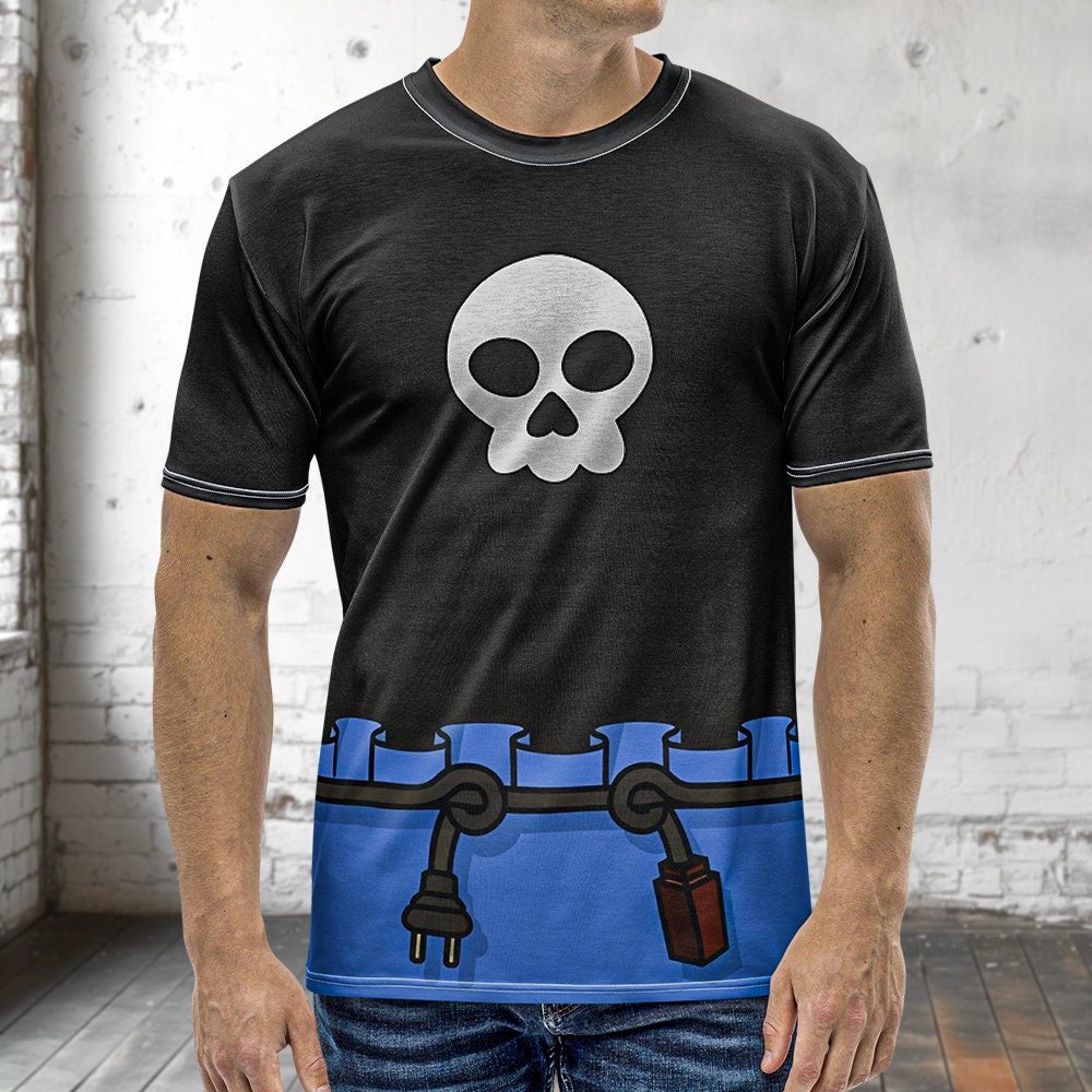 Jimbo Jones Costume T-shirt, the Simpsons, Character All Over Tshirt ...