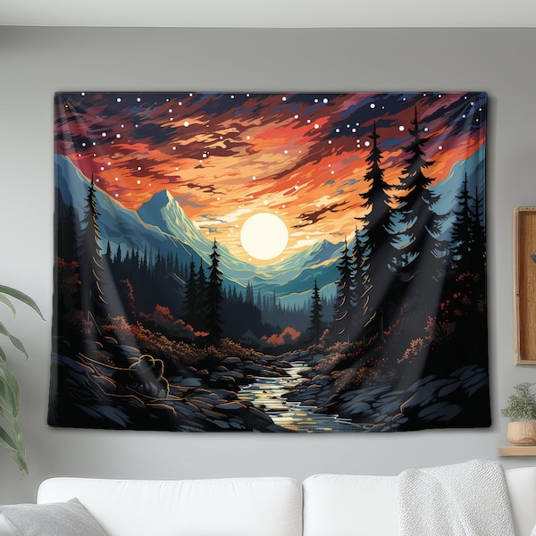 Mountain Tapestry - Etsy Canada