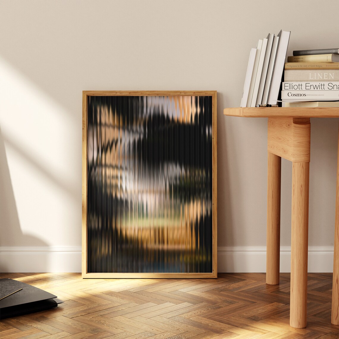 Ripple Glass Texture Plant Poster, Botanical Ripple Poster, Plant ...