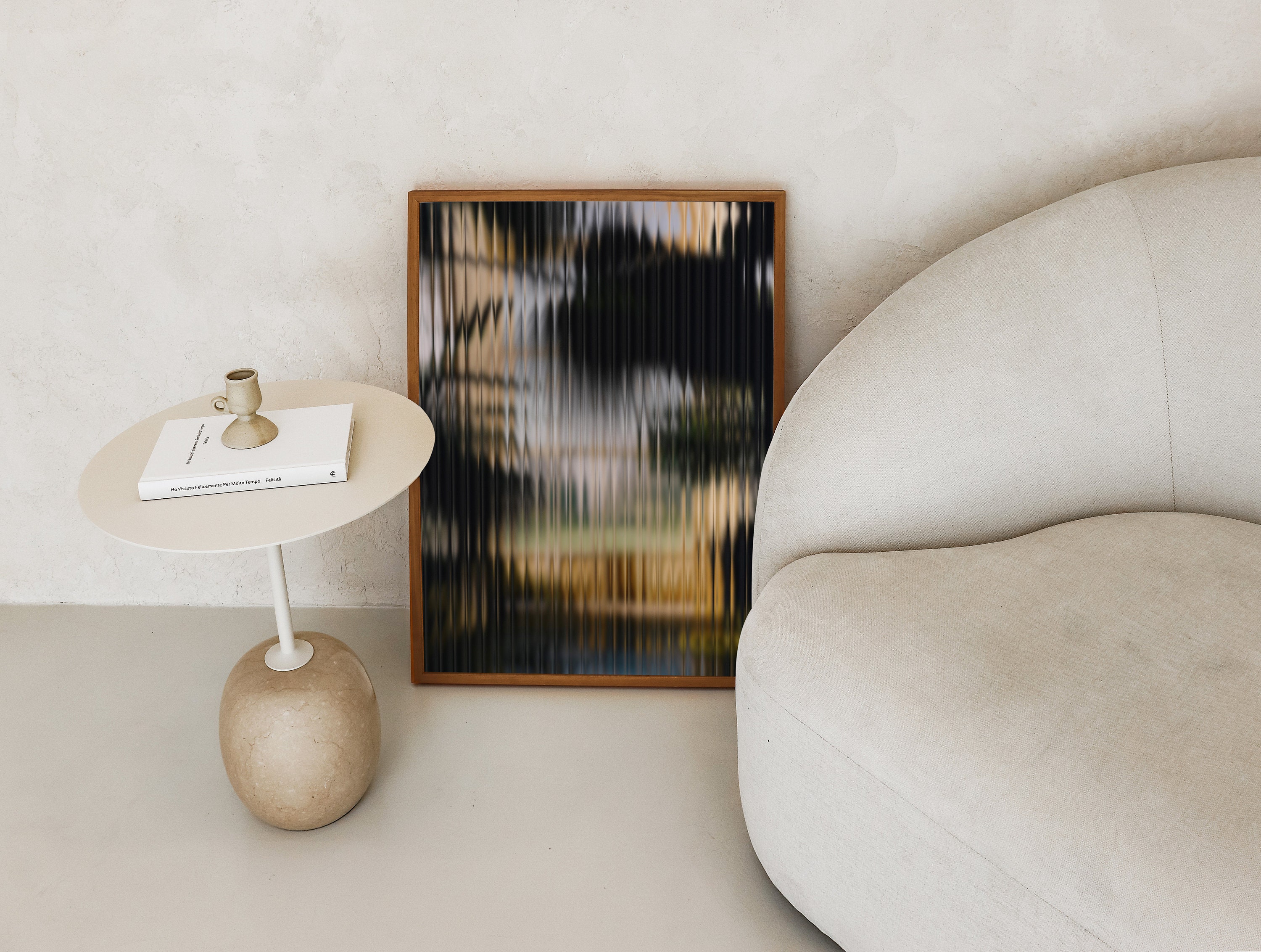 Ripple Glass Texture Plant Poster, Botanical Ripple Poster, Plant ...