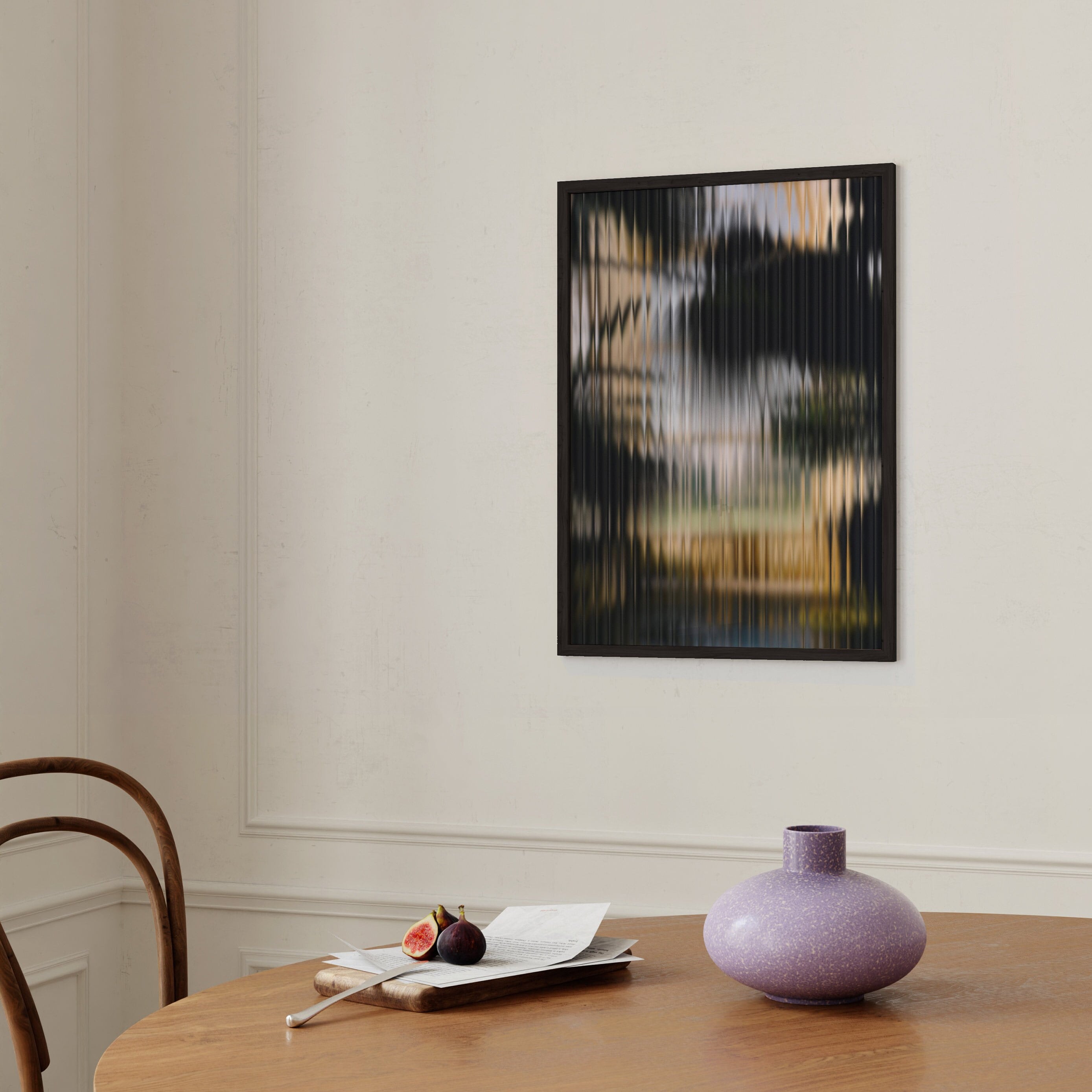 Ripple Glass Texture Plant Poster, Botanical Ripple Poster, Plant ...