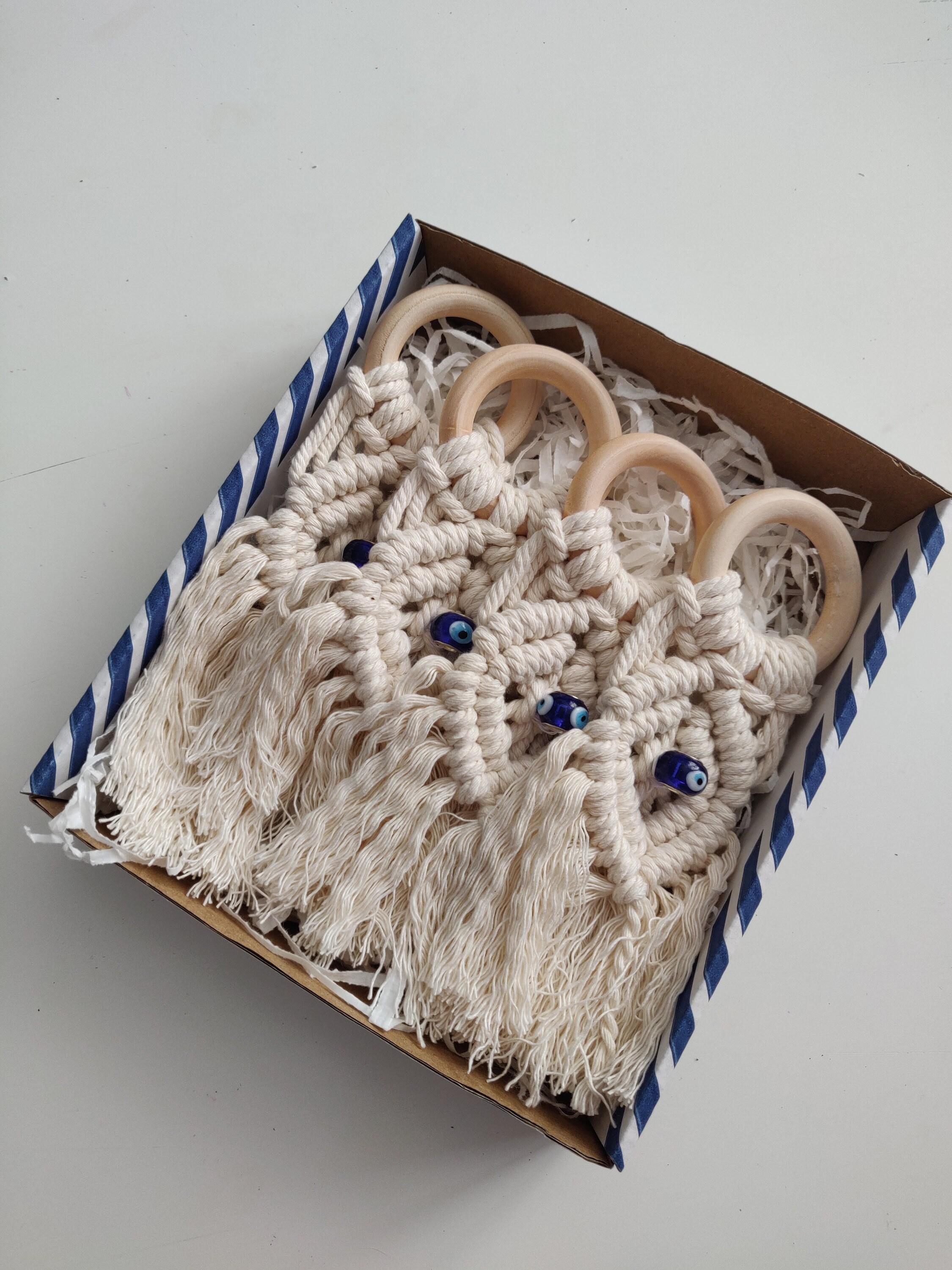 Boho Napkin Rings, Macrame Napkin Rings, Natural Table Decor, Scandi ...