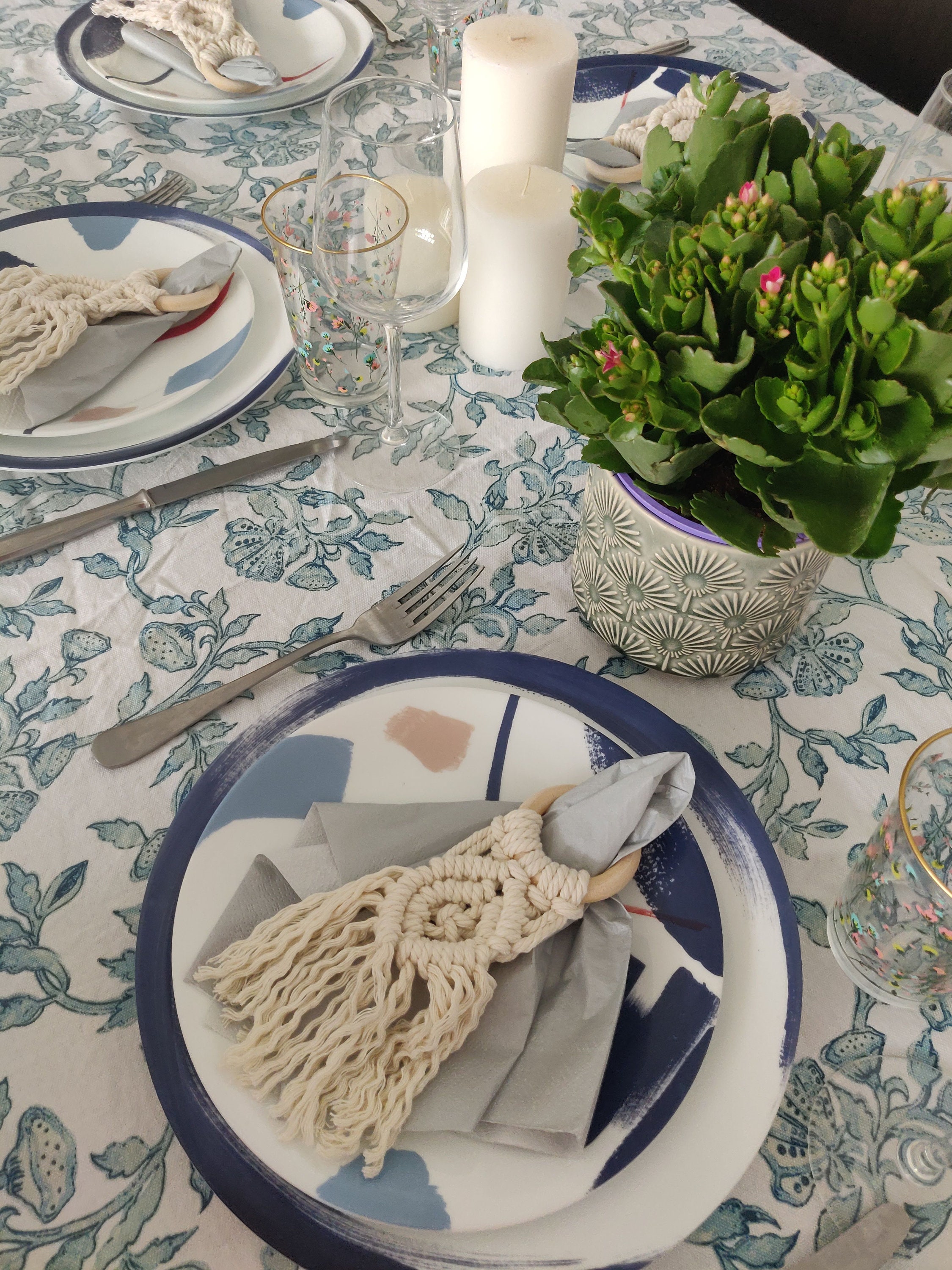 Boho Napkin Rings, Macrame Napkin Rings, Natural Table Decor, Scandi ...