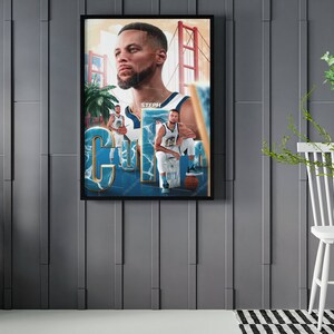 Steph Curry Poster, Golden State Warriors, Free Shipping, NBA ...