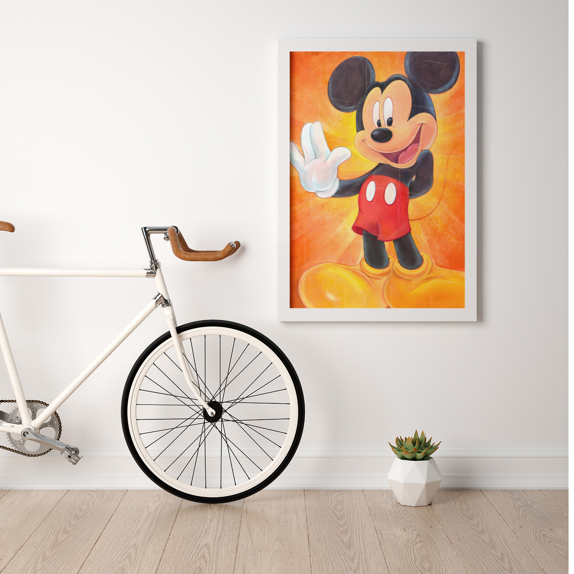 Mickey Mouse Canvas Wrap, Wall Art, Mickey Mouse Poster, Disney Baby ...