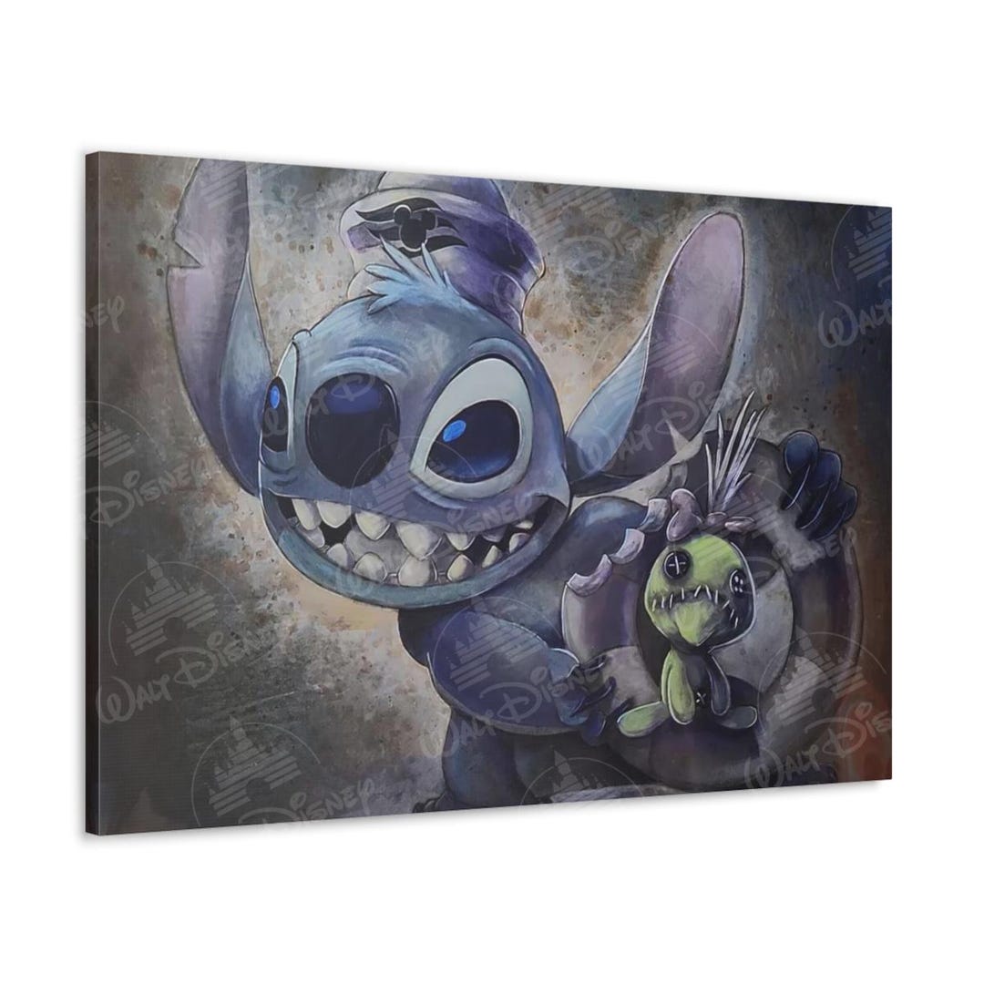 Lifesaver Stitch With Scrump Canvas Gallery Wrap | Lilo & Stitch ...