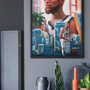 Steph Curry Poster, Golden State Warriors, Free Shipping, NBA ...