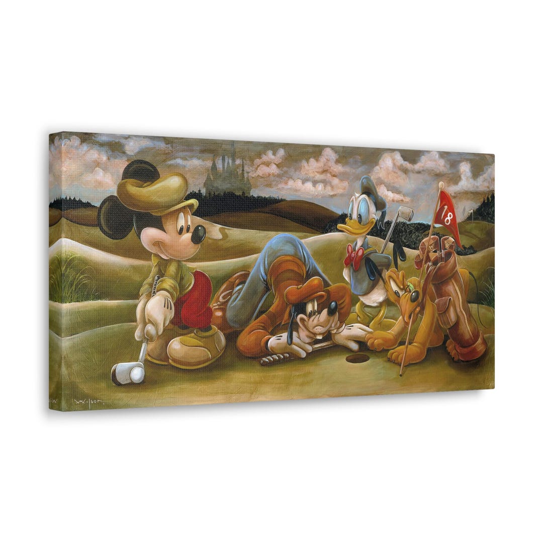 Mickey Mouse and Friends "on the 18th Green" by Darren Wilson | Disney ...