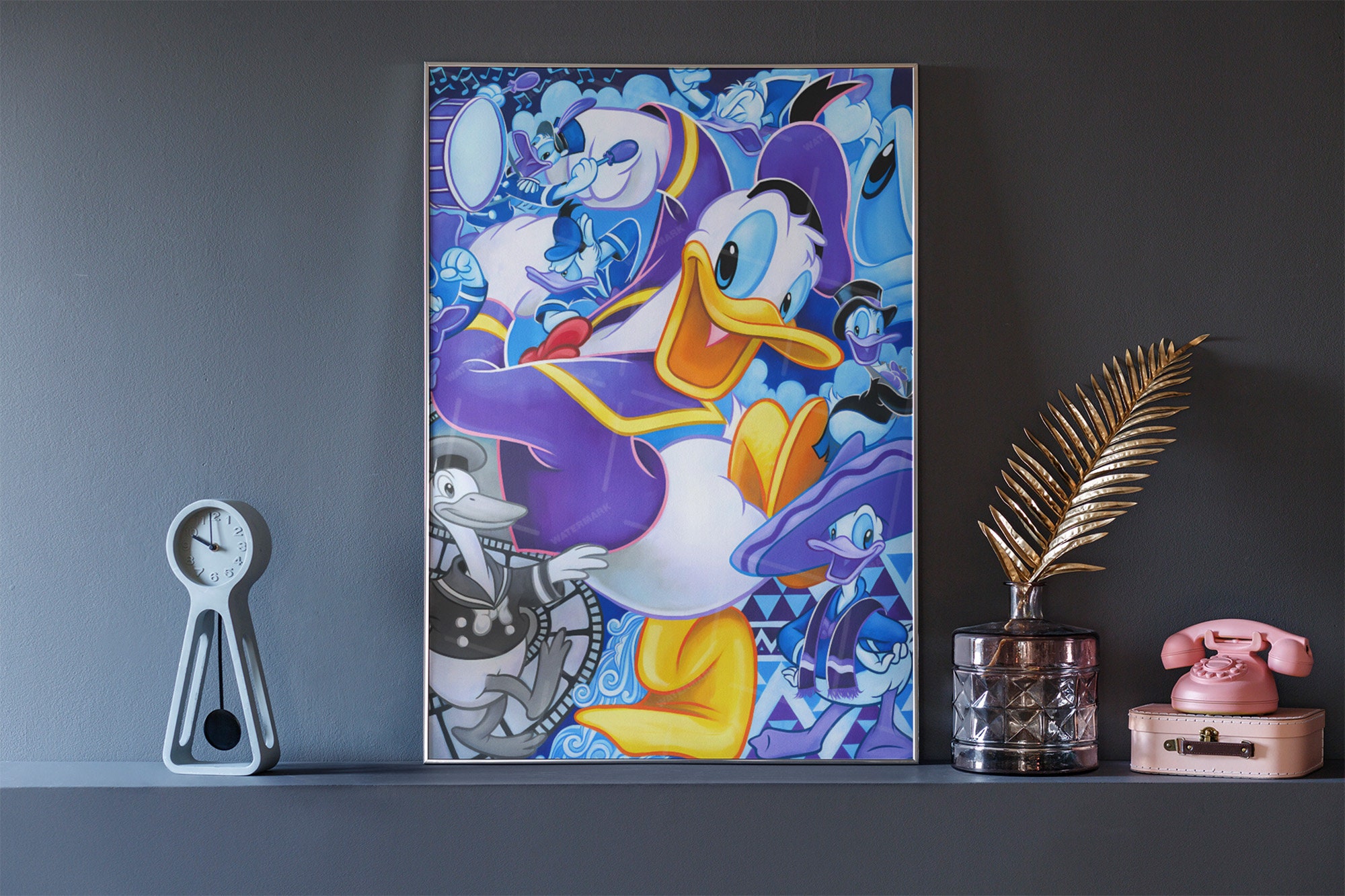 Donald Duck Canvas Wrap, Wall Art, Donald Duck Poster, Disney Baby Room ...