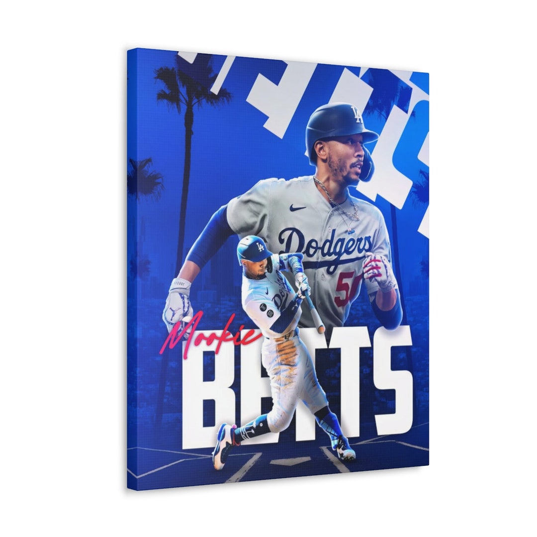 Mookie Betts Canvas Wrap: Los Angeles Dodgers MLB Wall Art - Etsy