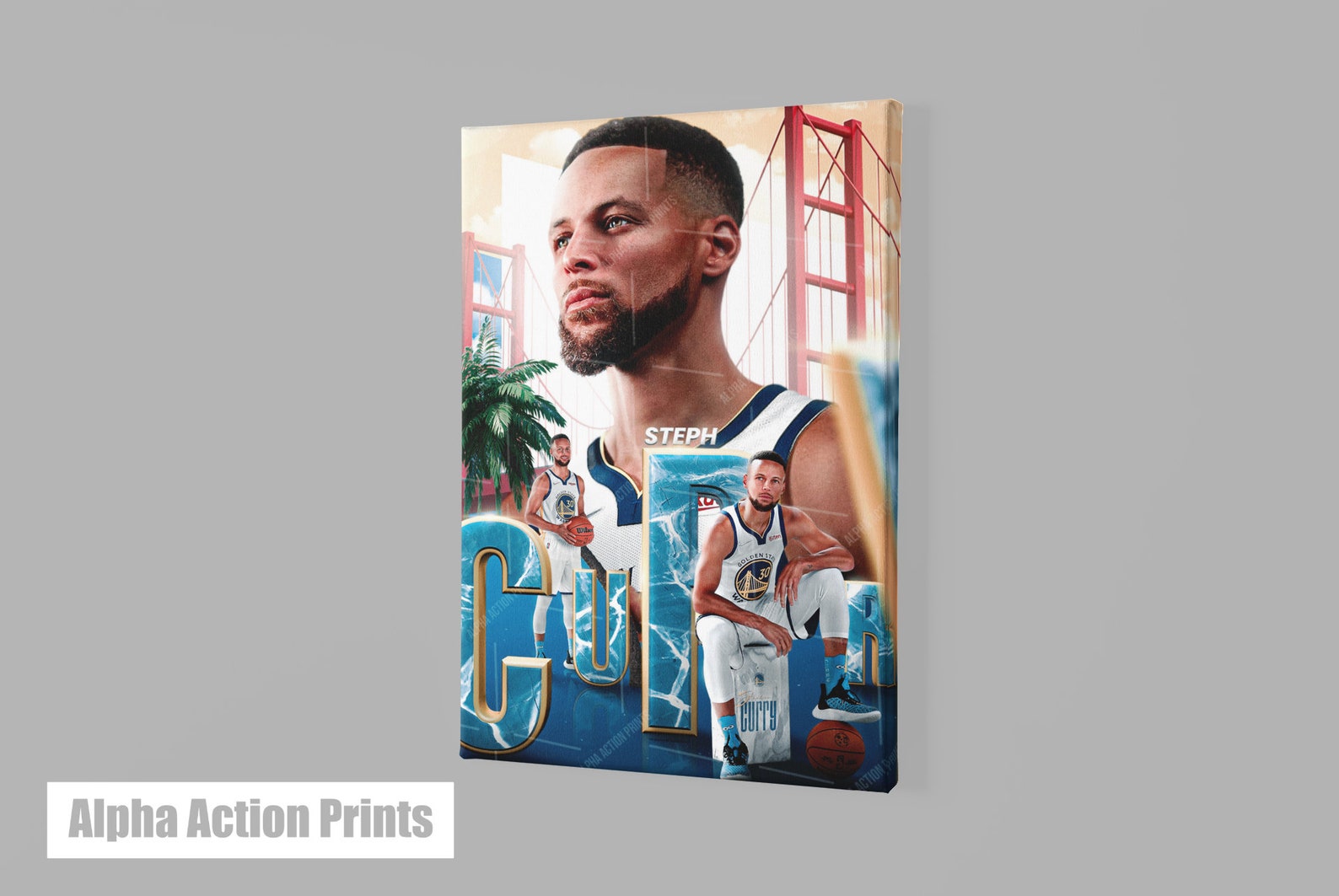 Steph Curry Poster Golden State Warriors Free Shipping NBA - Etsy