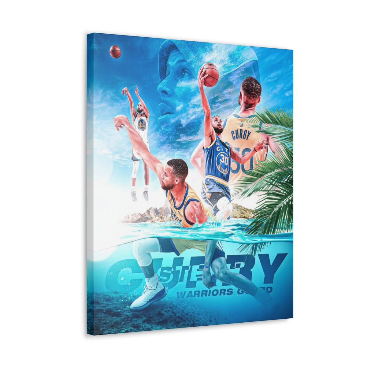 Steph Curry Poster Steph Curry Canvas Golden State Warriors - Etsy