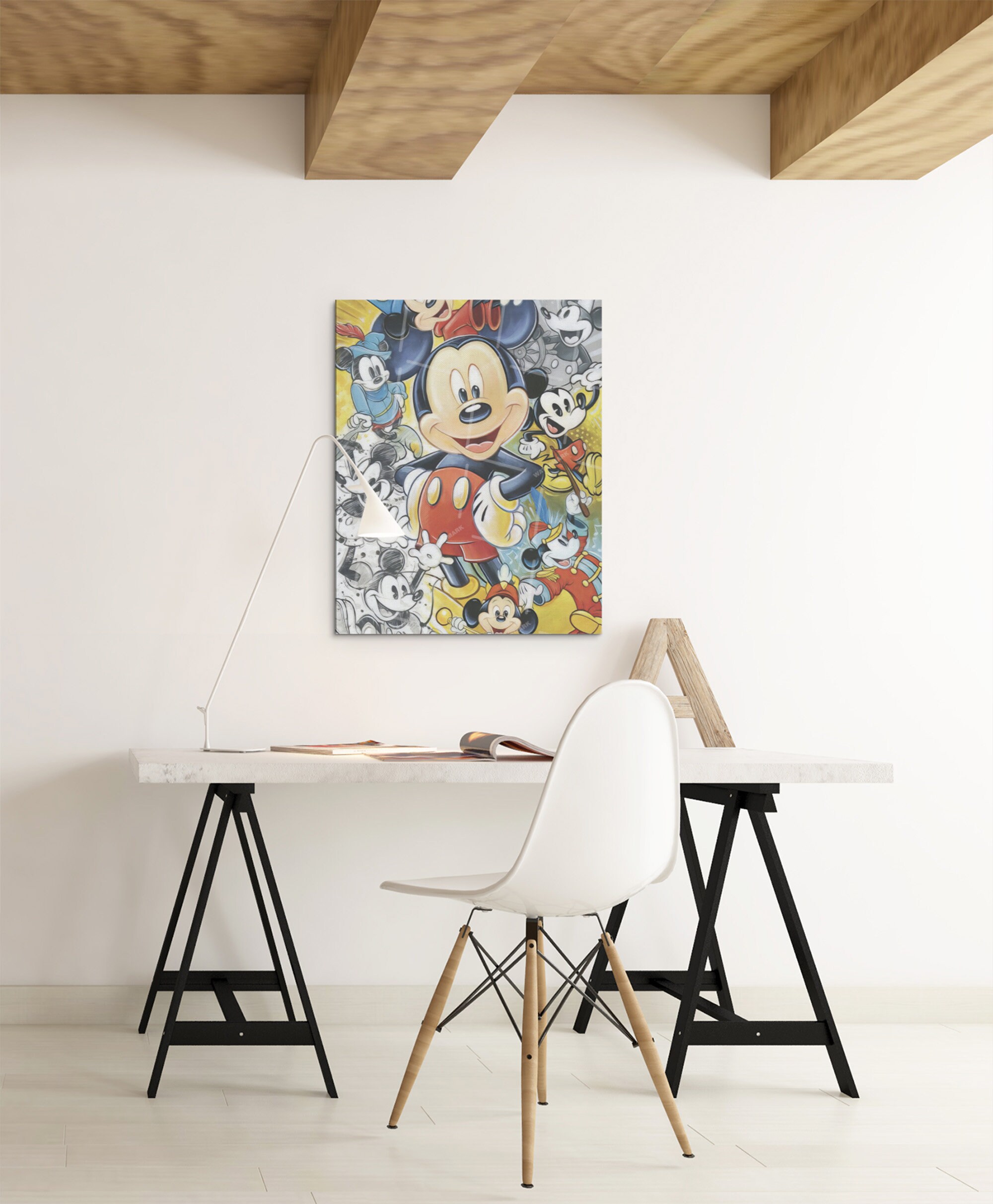 Mickey Mouse Canvas Wrap Wall Art Mickey Mouse Poster - Etsy