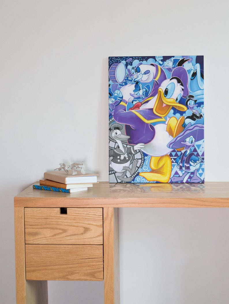 Donald Duck Canvas Wrap Wall Art Donald Duck Poster Disney - Etsy