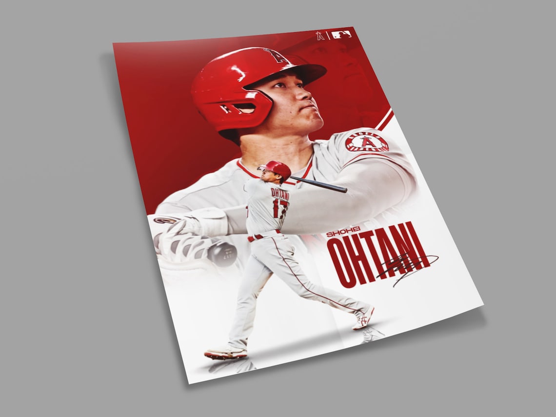 Shohei Ohtani Canvas, Shohei Ohtani Poster, Los Angeles Angels, Canvas ...