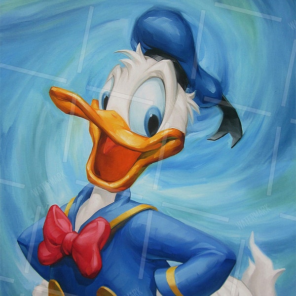 Donald Duck Painting - Etsy