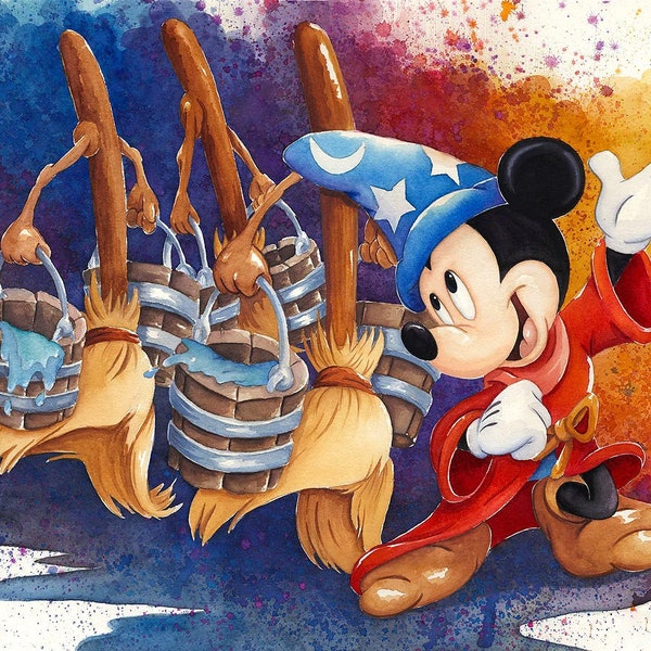Mickey Fantasia Art - Etsy